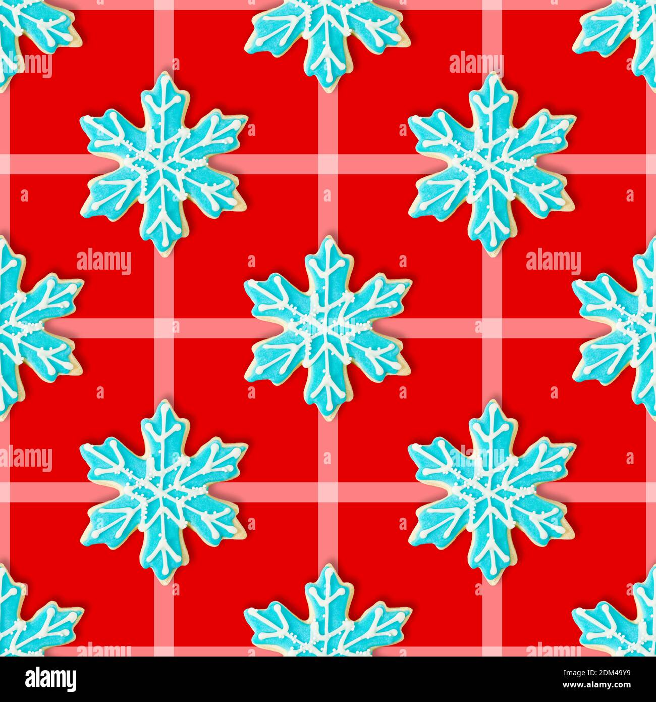 Snowflake: Christmas Cookie Repeating Pattern Background Wallpaper ...