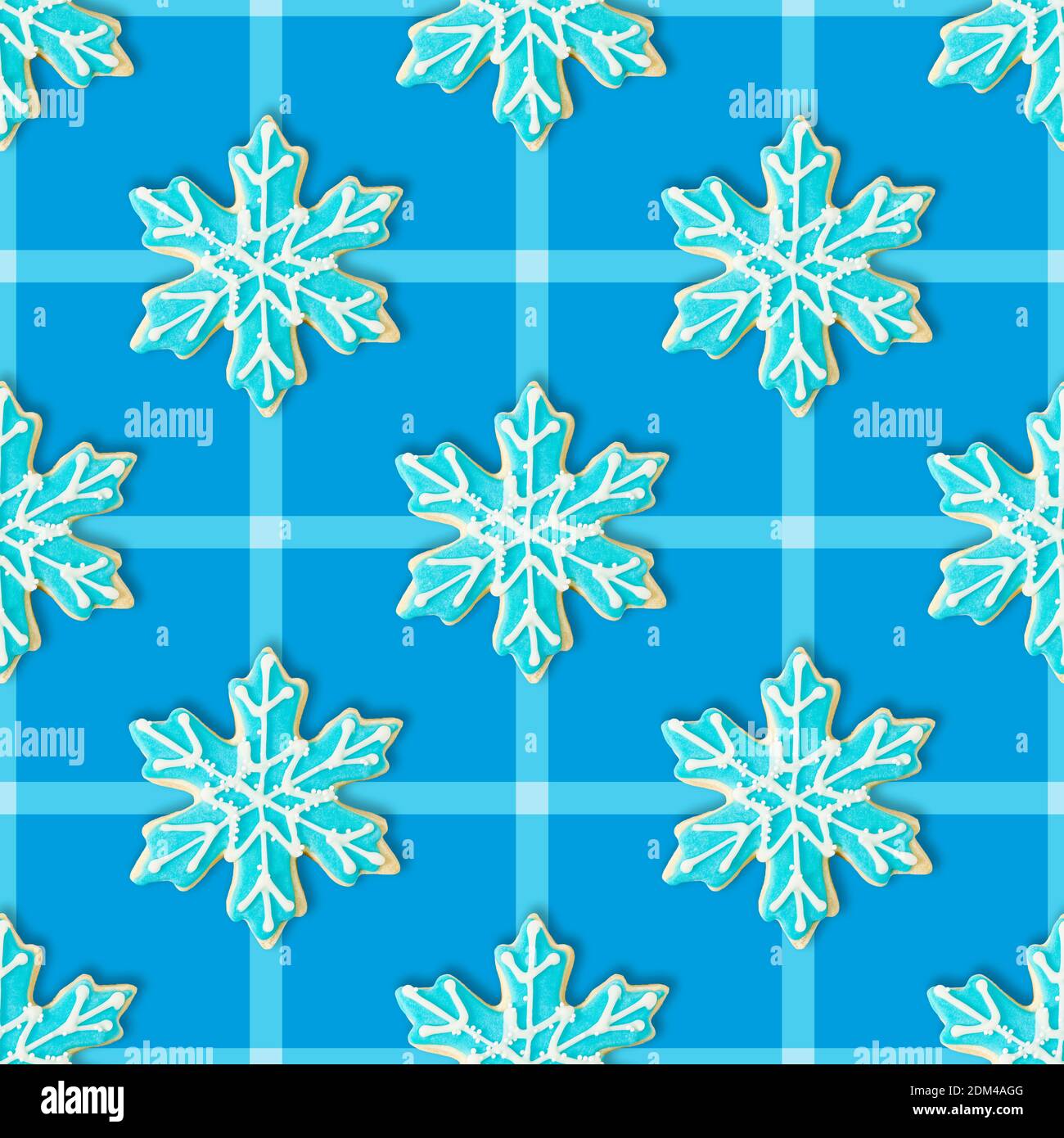Snowflake: Christmas Cookie Repeating Pattern Background Wallpaper ...