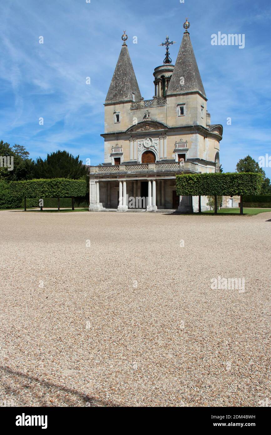 the renaissance chapel of a castle in anet in france Stock Photo - Alamy