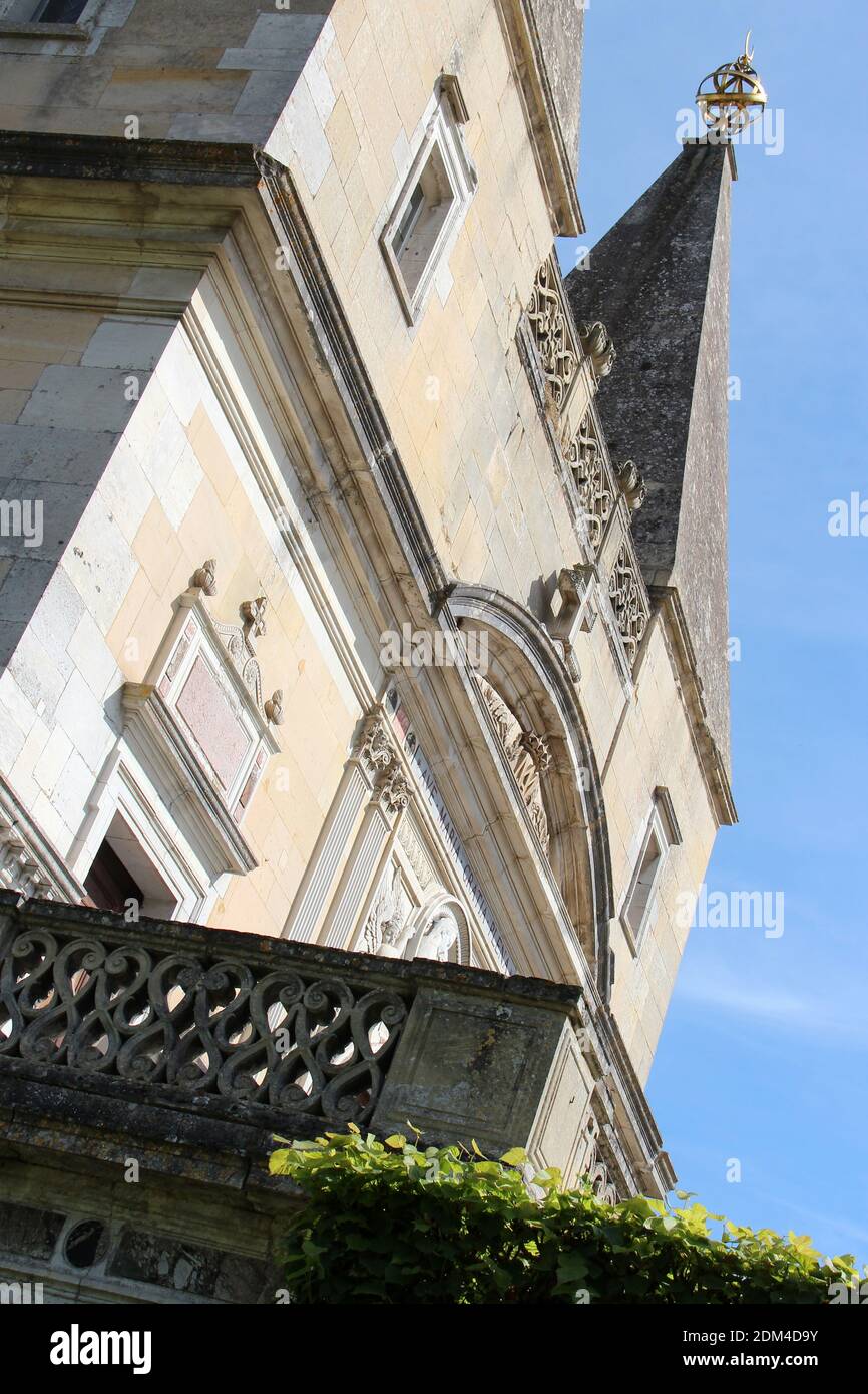 the renaissance chapel of a castle in anet in france Stock Photo - Alamy