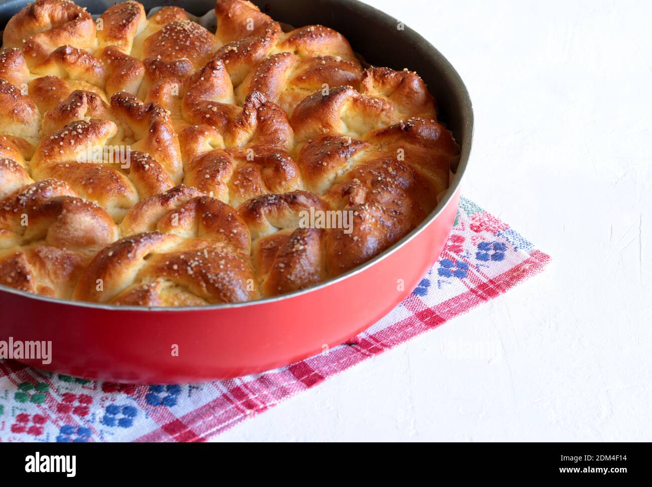 Homemade baking. Homemade traditional Romanian sweets with cheese ...