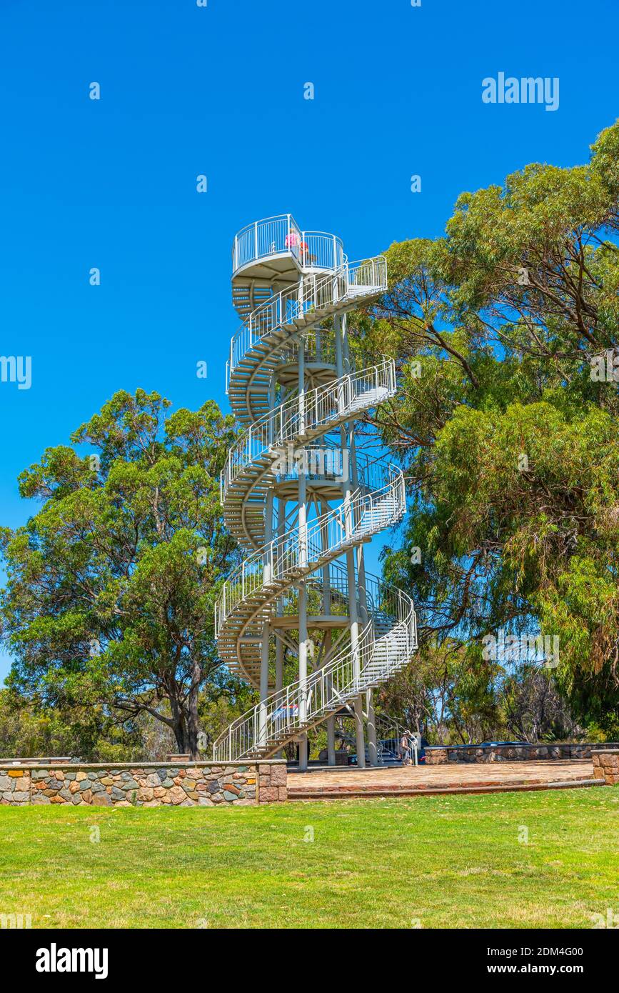 DNA Tower at Kings Park and Botanic Garden in Perth, Australia Stock ...