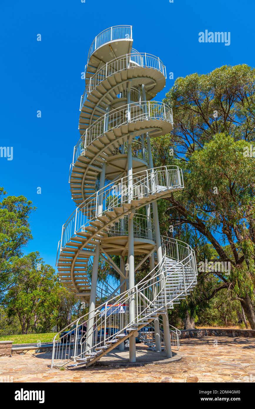 DNA Tower at Kings Park and Botanic Garden in Perth, Australia Stock ...