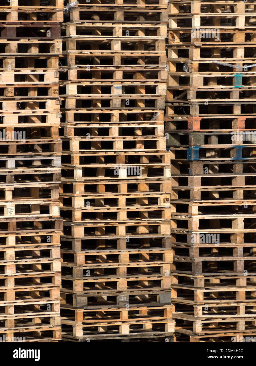 BACKGROUND TEXTURE - Stack of wooden pallets for use as a texture or ...