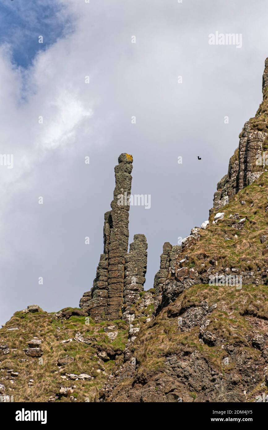 County Antrim, Northern Ireland, UK. 29th Apr, 2016. Hexagonal rock ...
