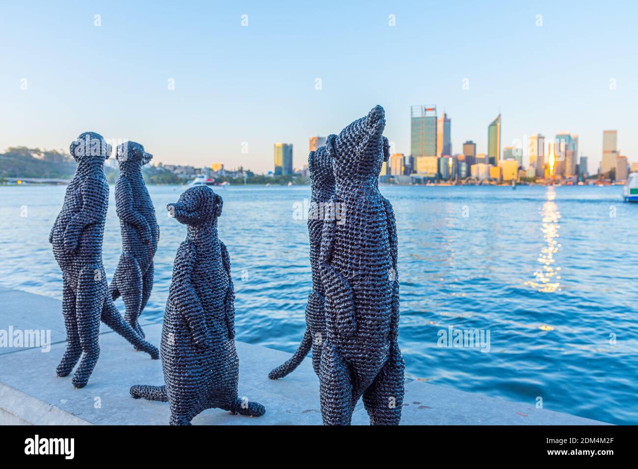 Statue of meerkats in Perth, Australia Stock Photo - Alamy