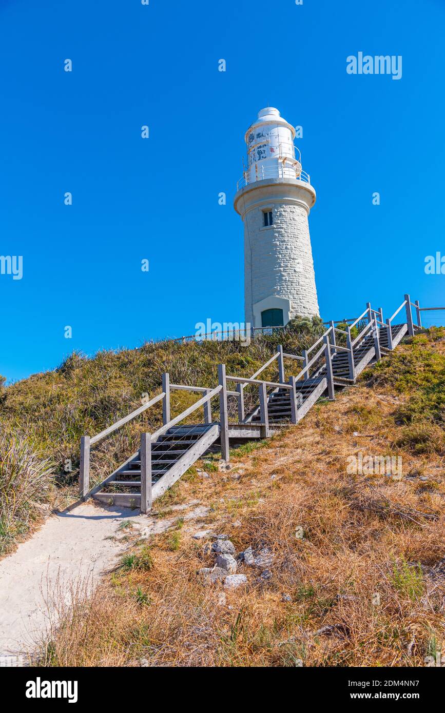 Bathurst lighthouse at Rottnest island in Australia Stock Photo - Alamy
