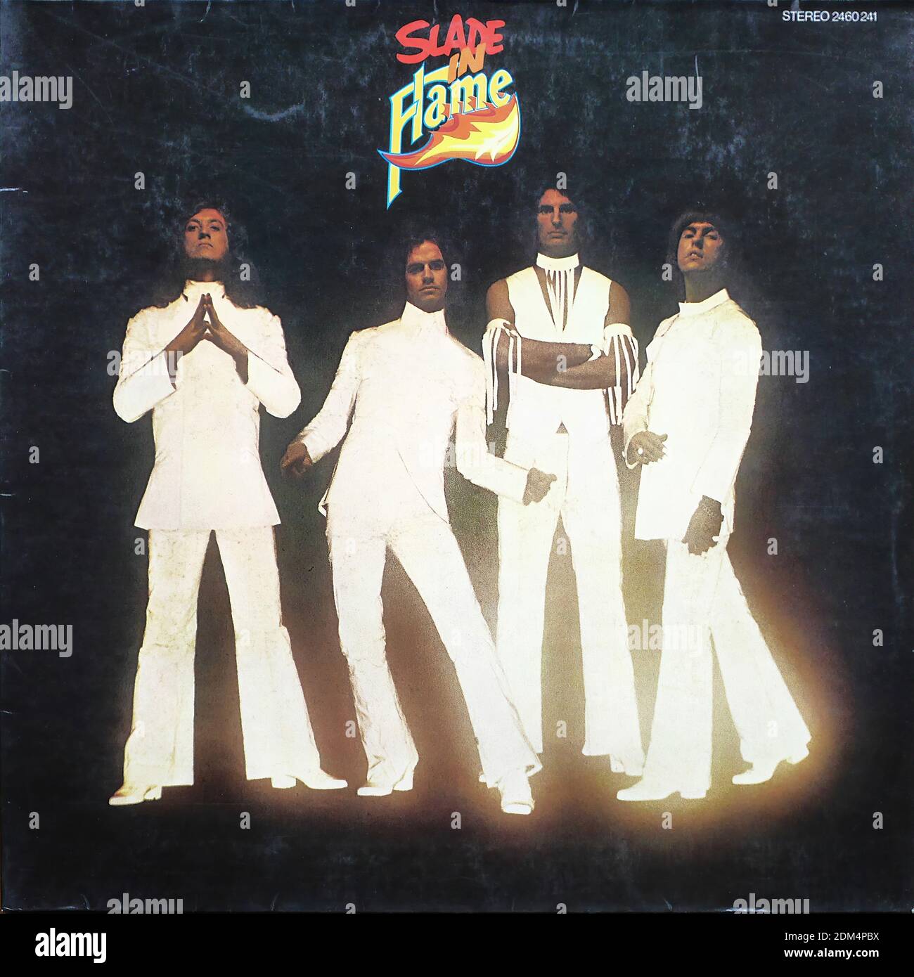 Slade - In Flame, Polydor 2460 241 - Vintage vinyl album cover Stock ...