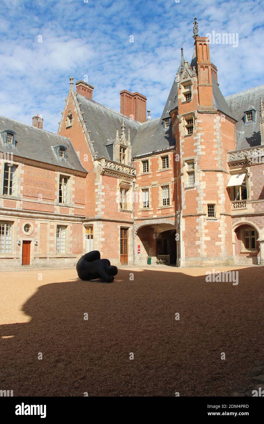 medieval and renaissance castle in maintenon in france Stock Photo - Alamy