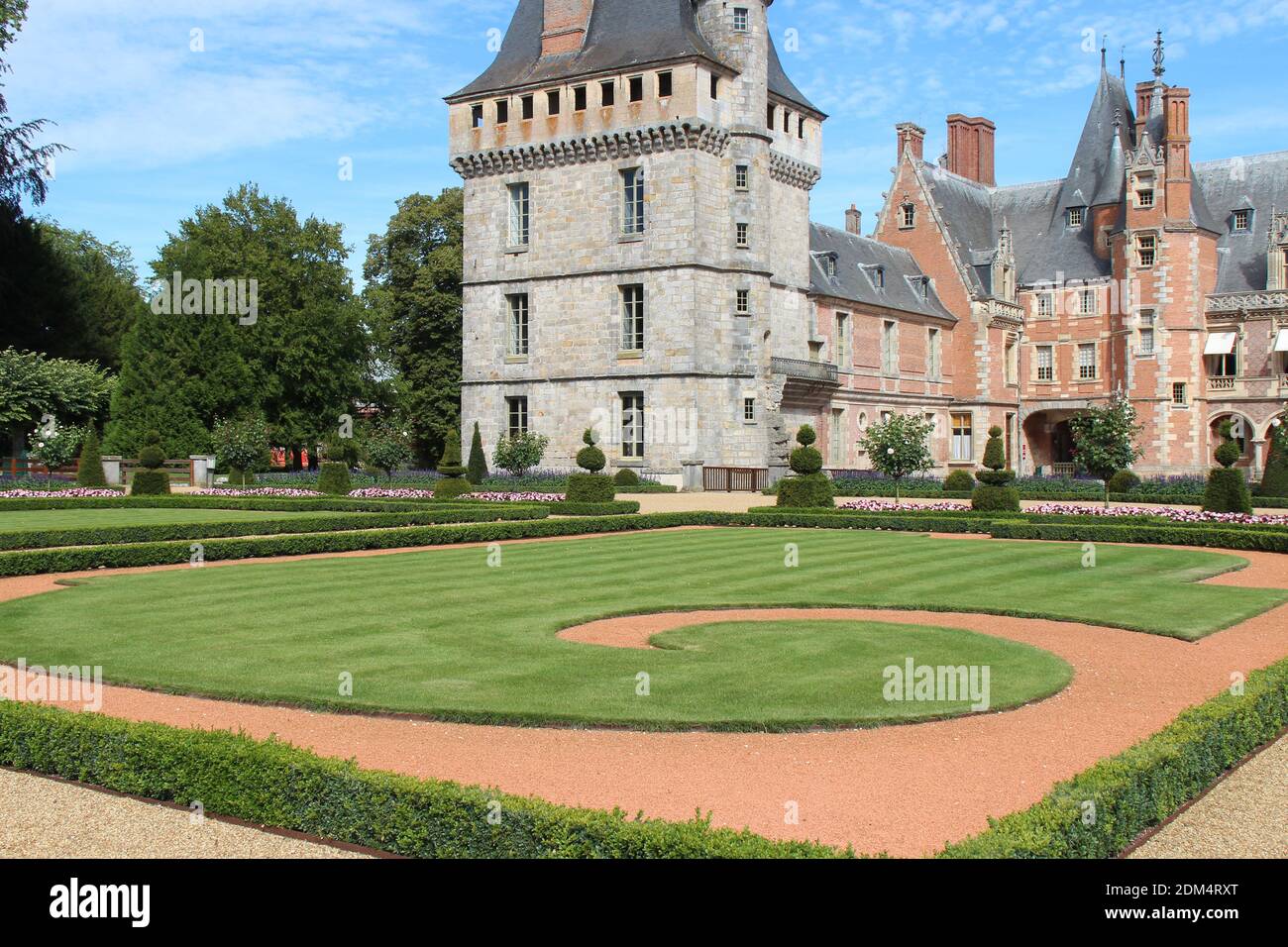 medieval and renaissance castle in maintenon in france Stock Photo - Alamy