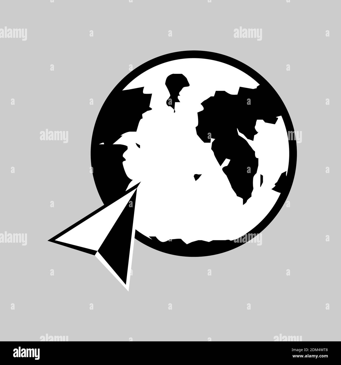 Geo icons gps world planet. Pin vector stock illustration isolated ...