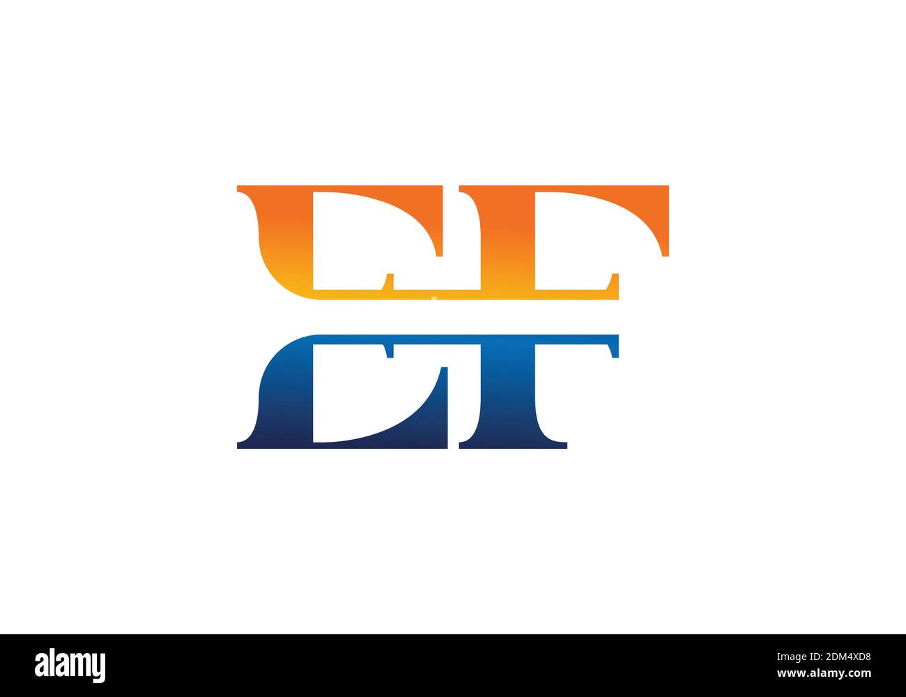 Initial Monogram Letter E F Logo Design Vector Template. E F Letter ...