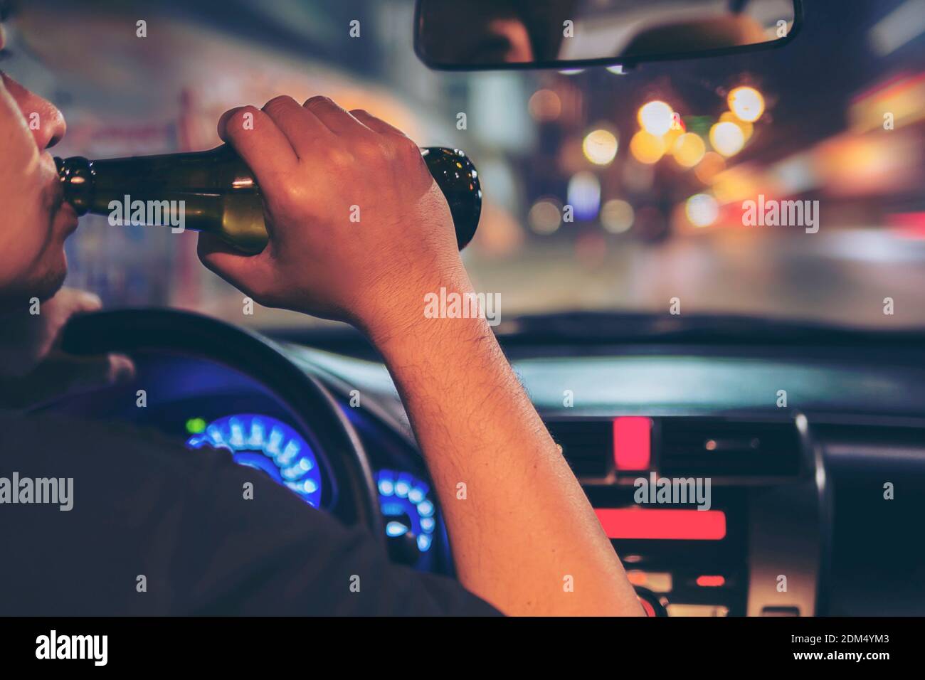 Driving car night drinking alcohol hi-res stock photography and images ...