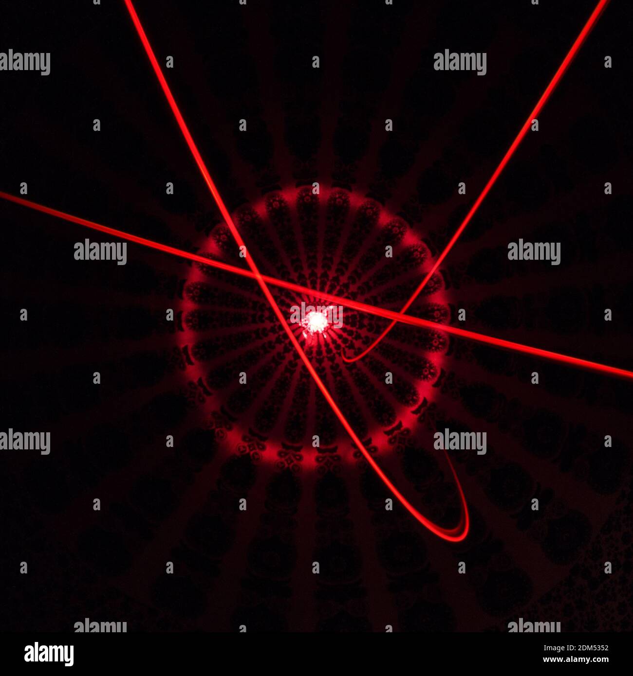 Mandala painted with colored light Stock Photo - Alamy