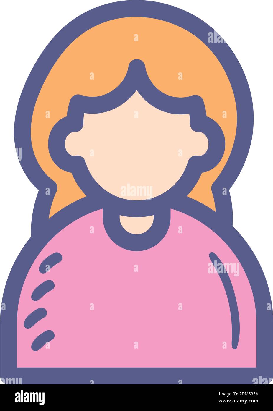 woman avatar icon design, Girl female person people human and social ...