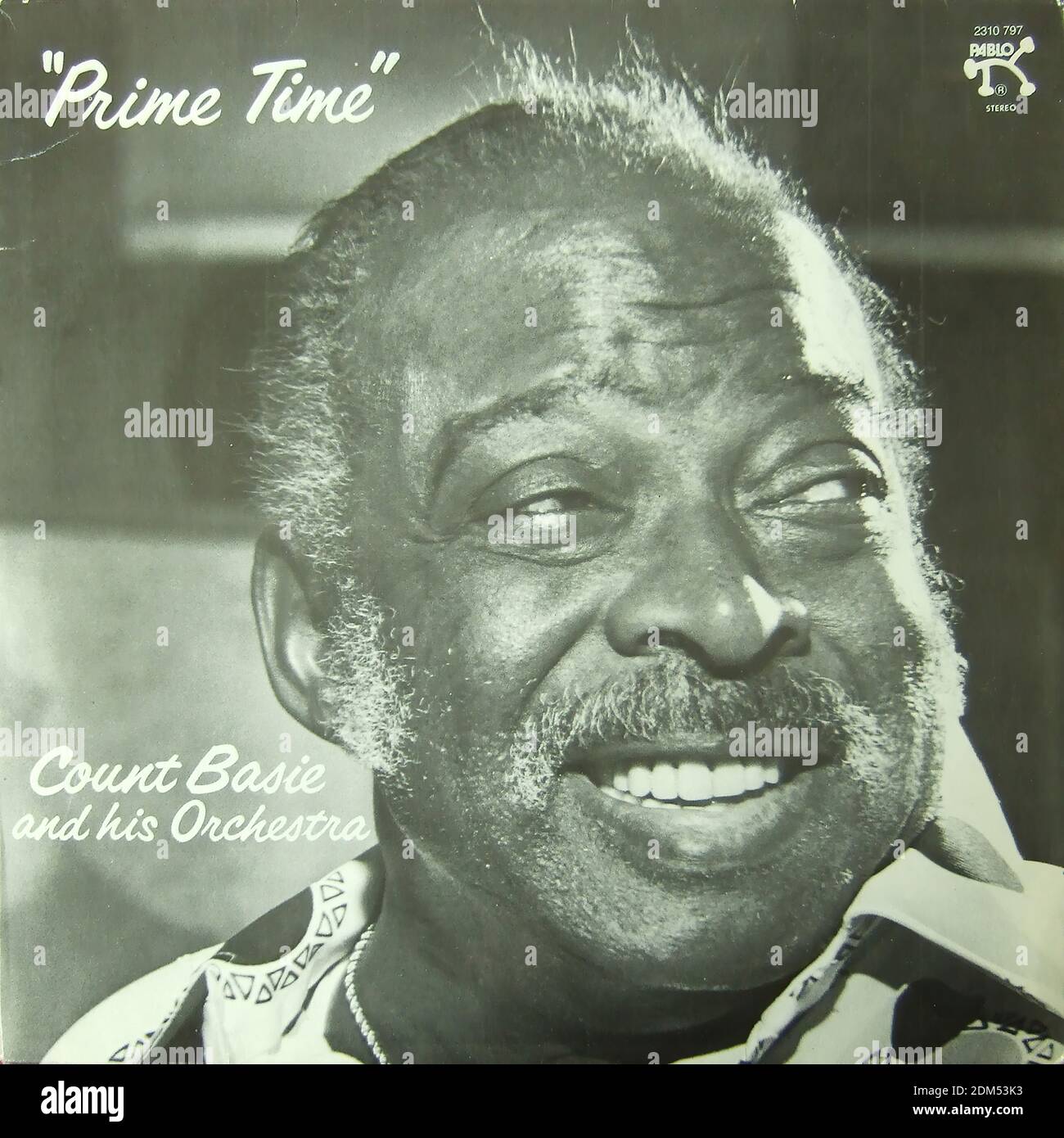 Count Basie & his Orchestra - Prime Time , Pablo 1977 - Vintage vinyl album cover Stock Photo ...
