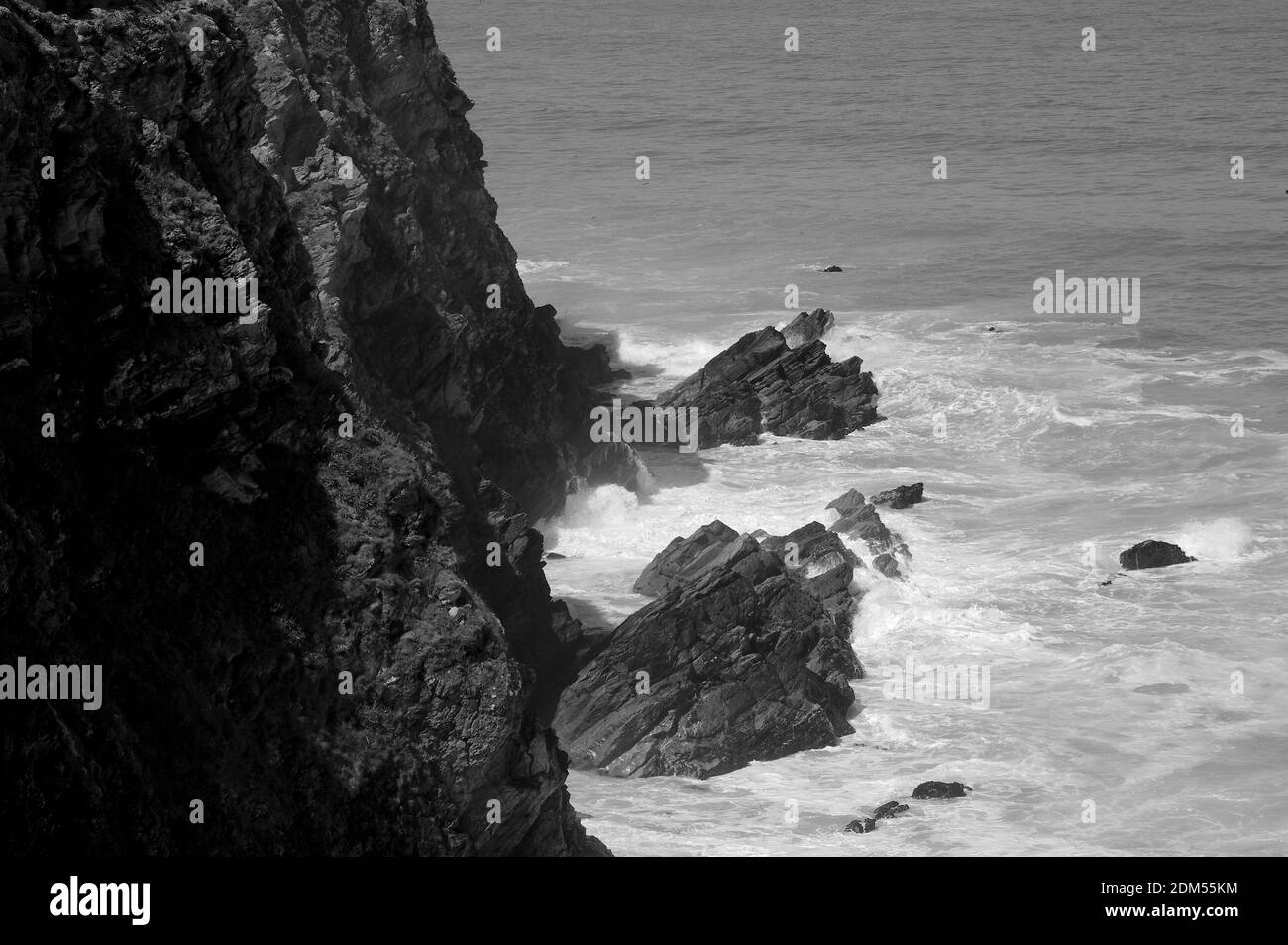 The Battle Between Land And Sea Stock Photo - Alamy