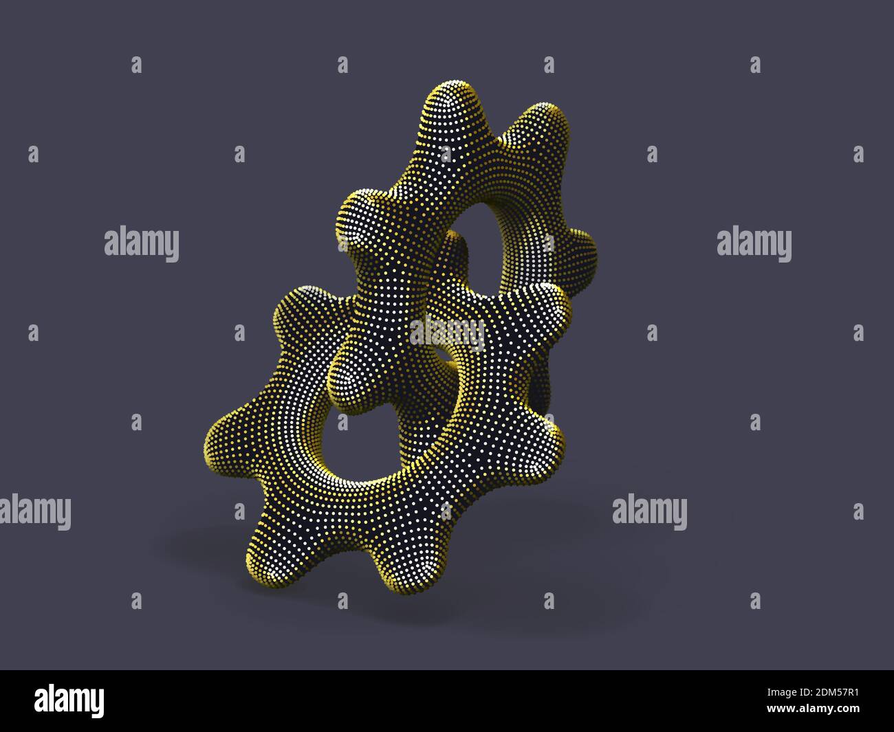 Golden gears digital background Stock Vector Images - Alamy