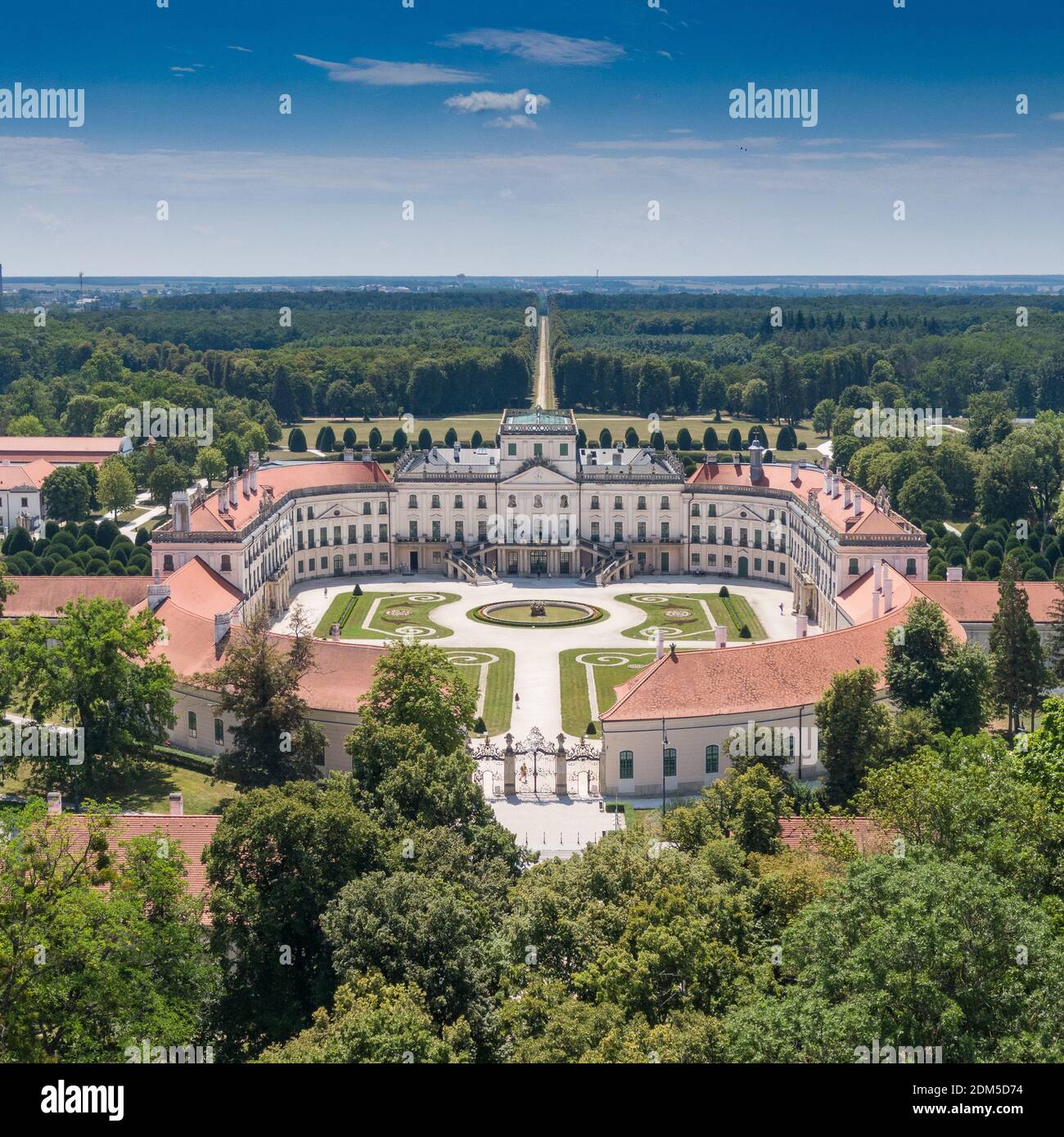 Beautiful Eszterhazy Castle in Fertod, Hungary Stock Photo - Alamy