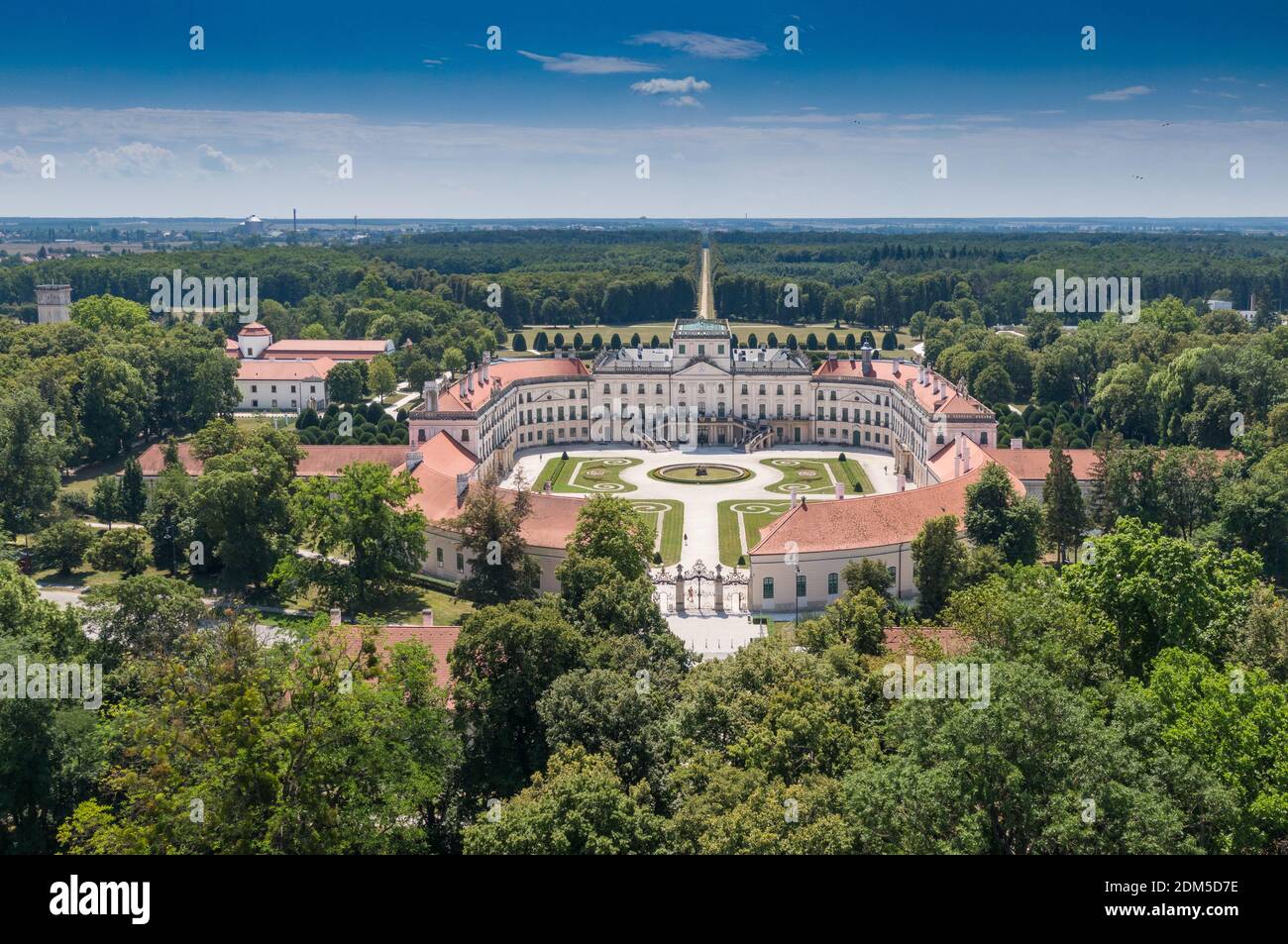 Beautiful Eszterhazy Castle in Fertod, Hungary Stock Photo - Alamy