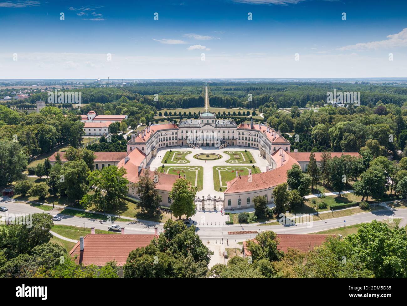 Beautiful Eszterhazy Castle in Fertod, Hungary Stock Photo - Alamy