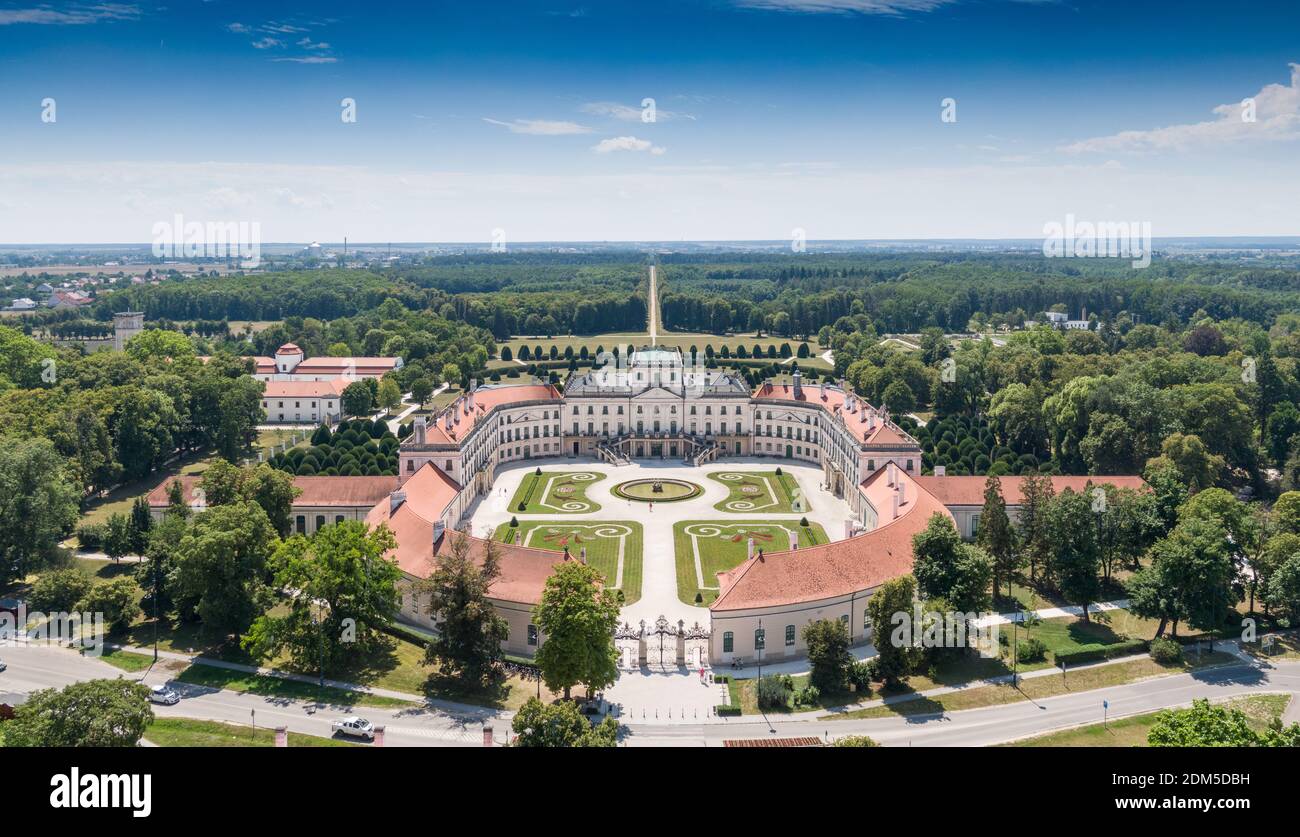 Beautiful Eszterhazy Castle in Fertod, Hungary Stock Photo - Alamy