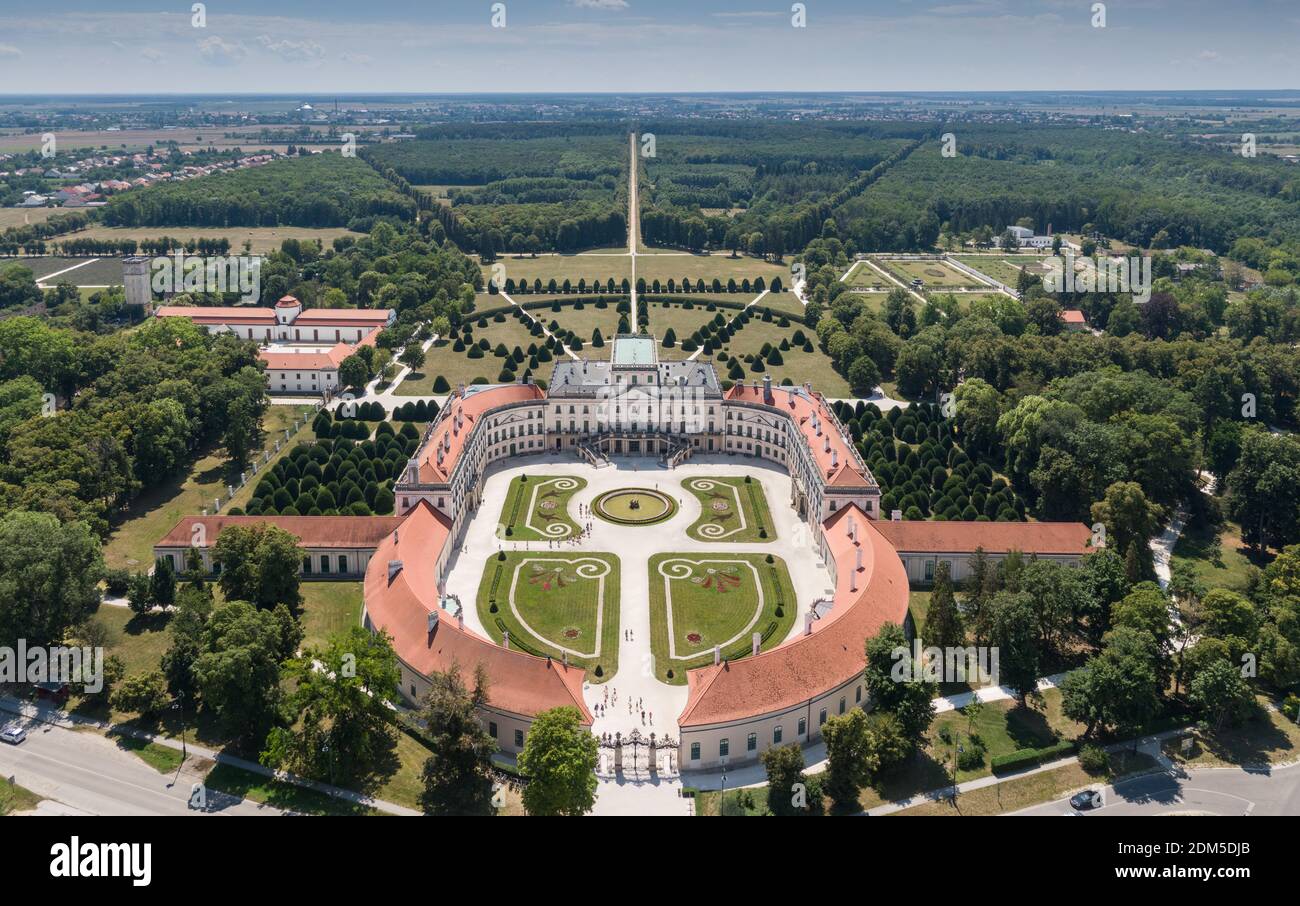 Beautiful Eszterhazy Castle in Fertod, Hungary Stock Photo - Alamy