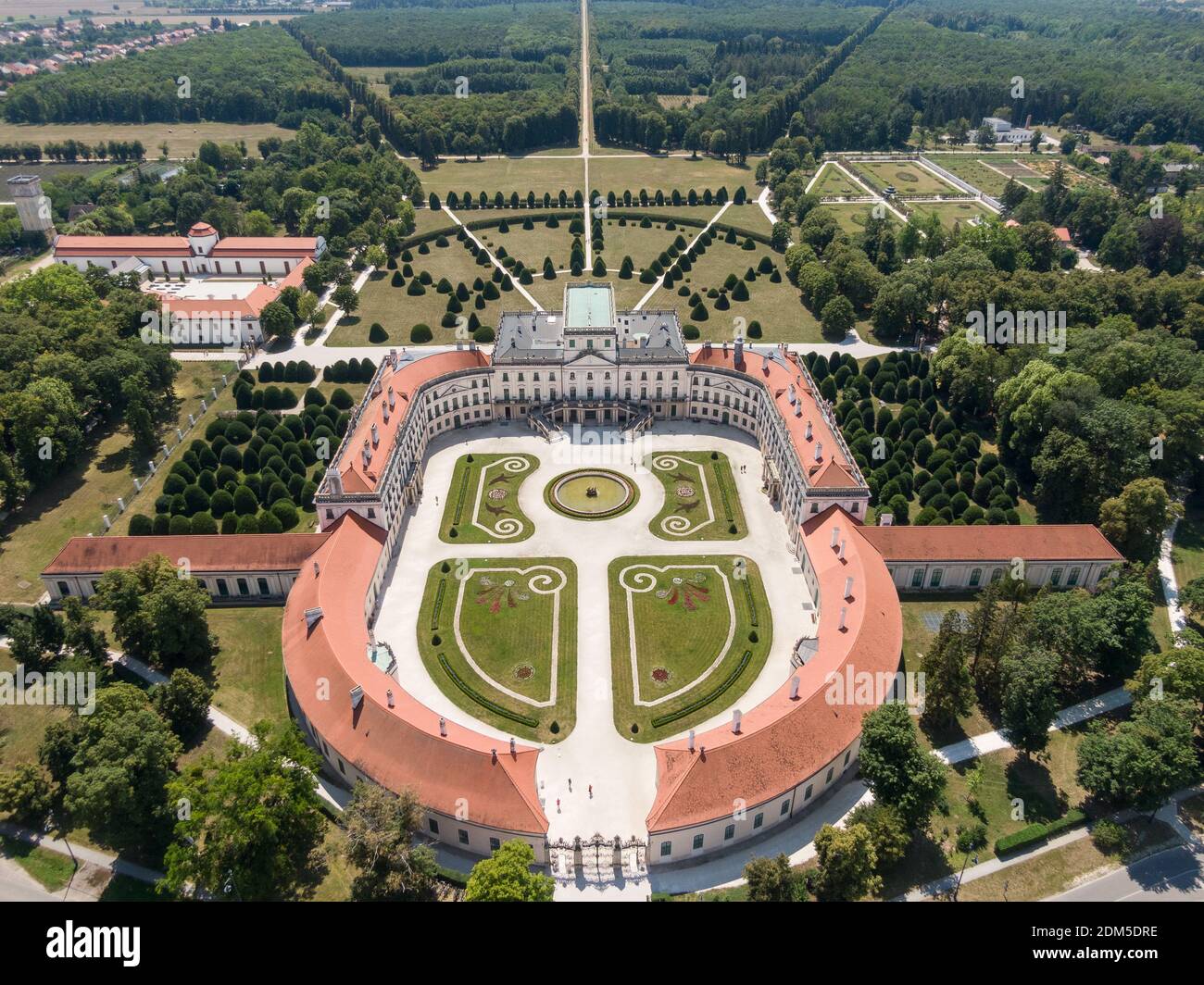 Beautiful Eszterhazy Castle in Fertod, Hungary Stock Photo - Alamy
