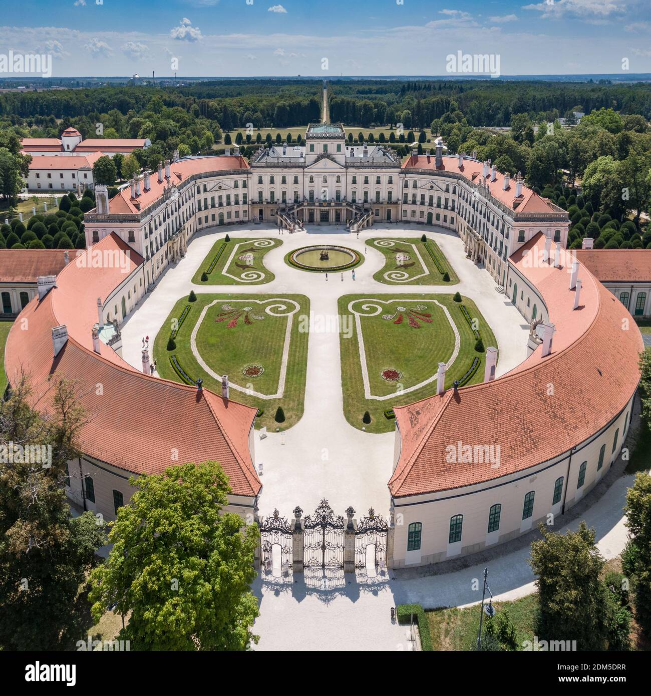 Beautiful Eszterhazy Castle in Fertod, Hungary Stock Photo - Alamy