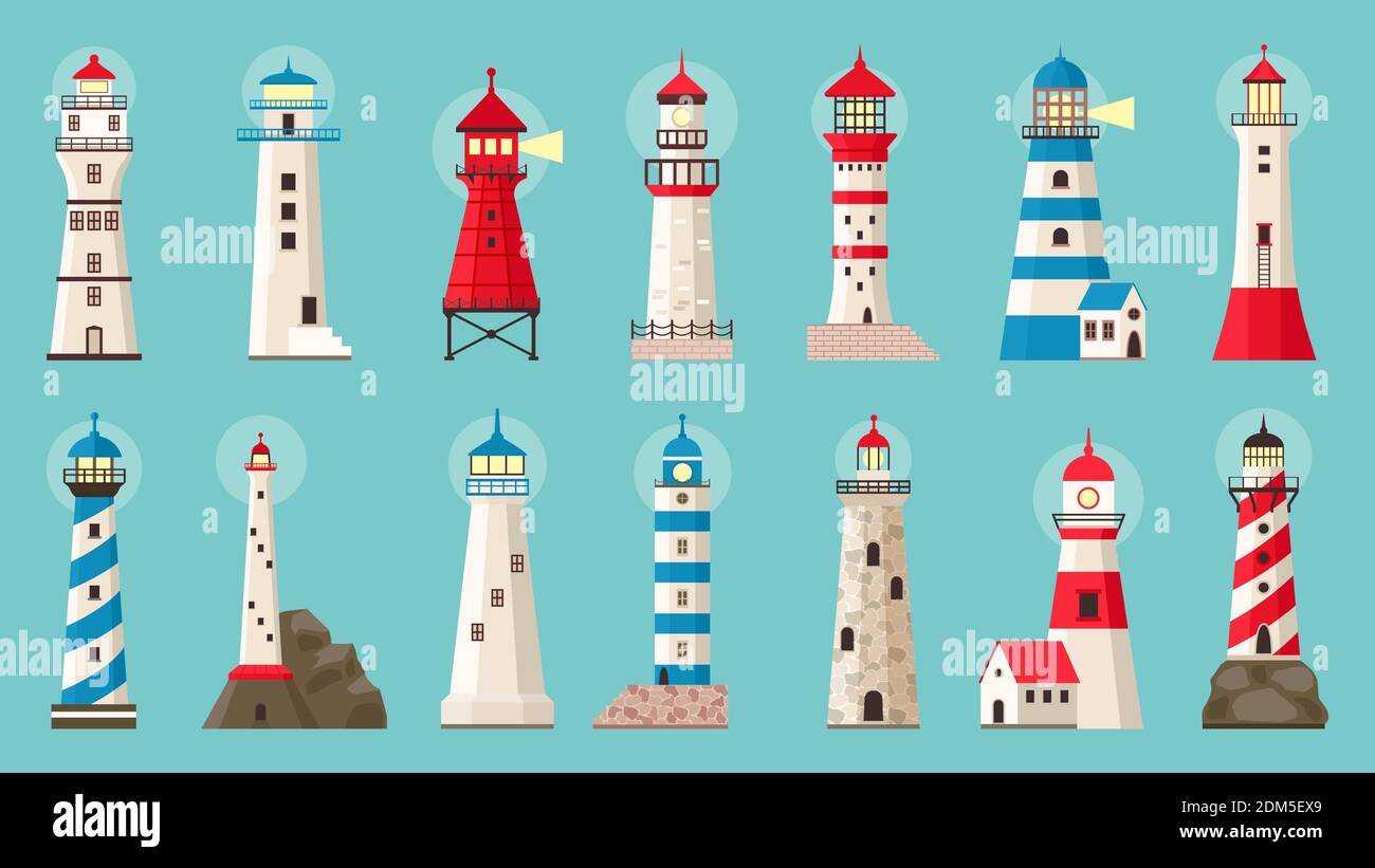 Tall lamp towers Stock Vector Images - Alamy