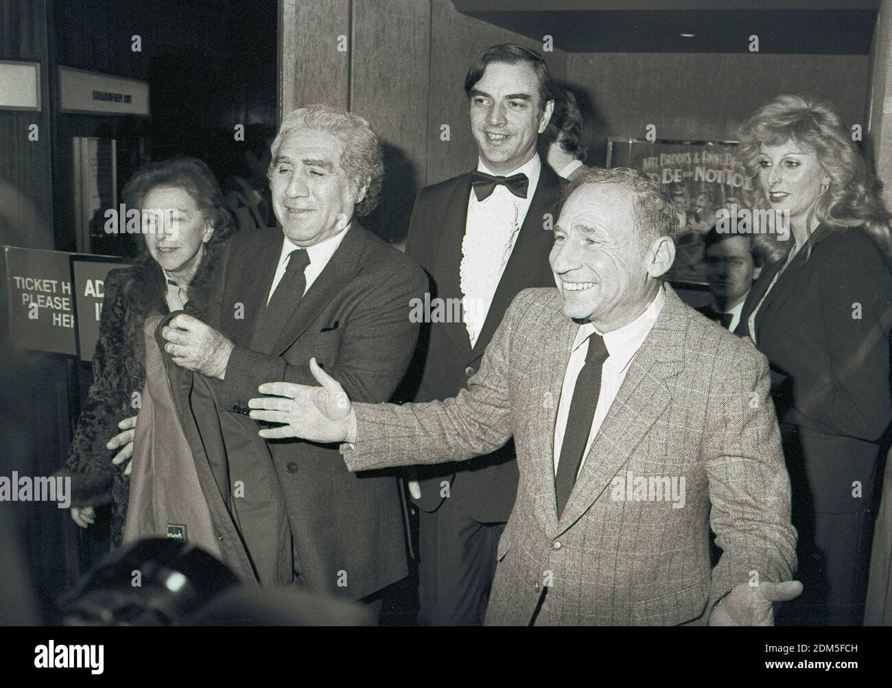 London. UK. LIBRARY. Mel Brooks at the UK premiere of To Be or Not to ...
