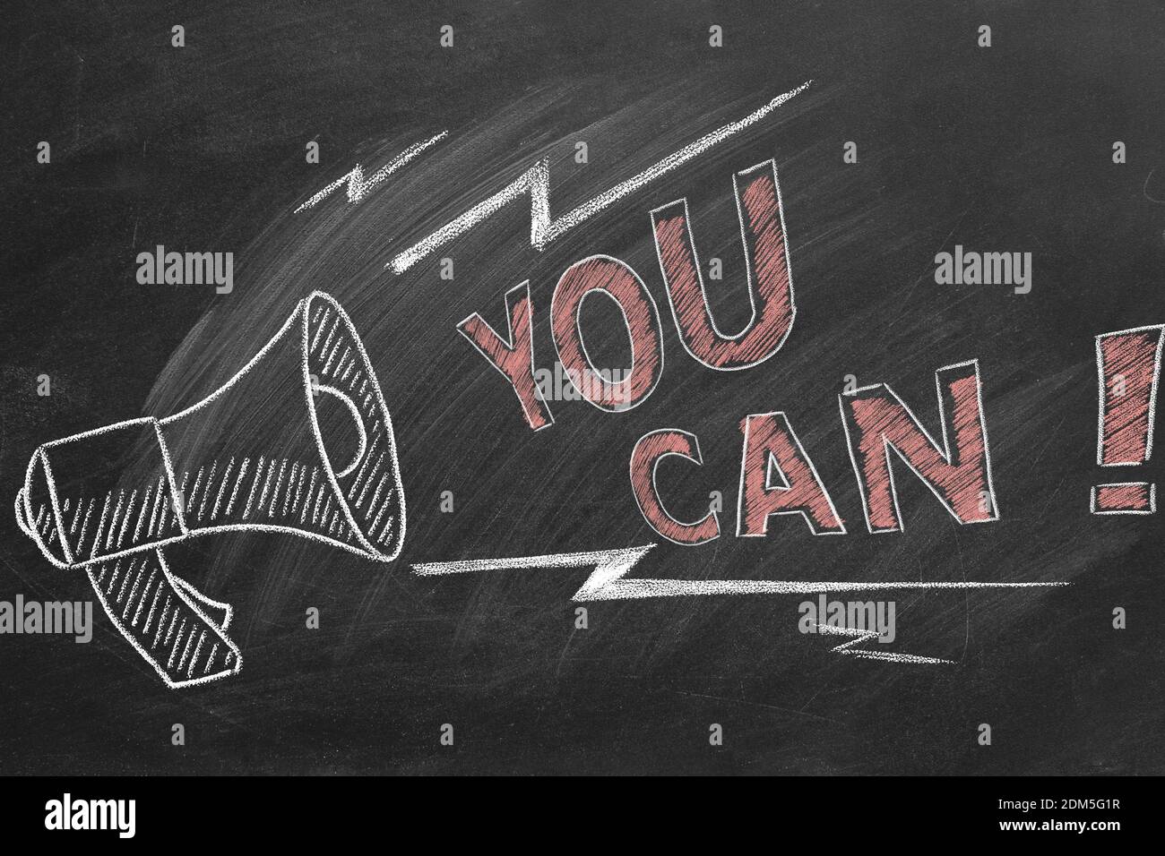 You can. Inspirational motivational quote Stock Photo - Alamy