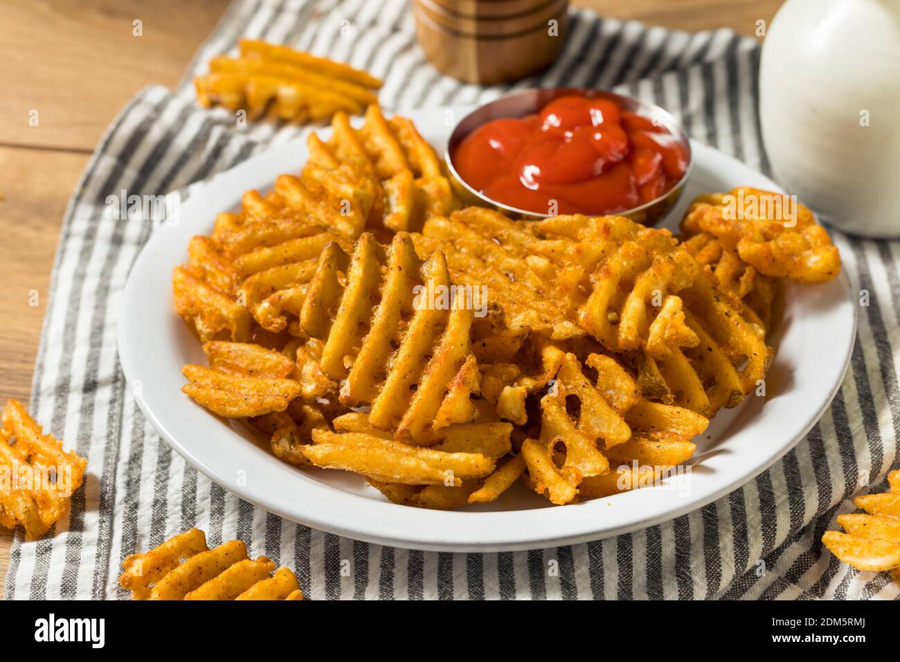 Waffle french fry hi-res stock photography and images - Alamy
