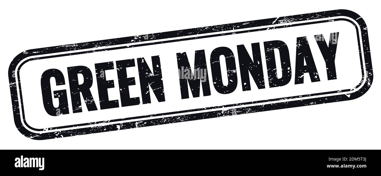 Green Monday Stamp High Resolution Stock Photography and Images - Alamy