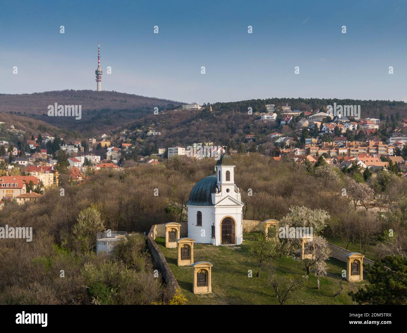 Small chapel in Pecs, hungary, called Kalvaria Stock Photo - Alamy