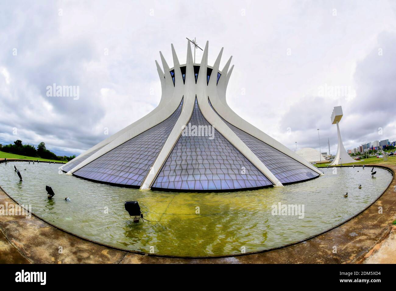 Brazil Brasilia Cathedral By Oscar Niemeyer Stock Photo - Alamy