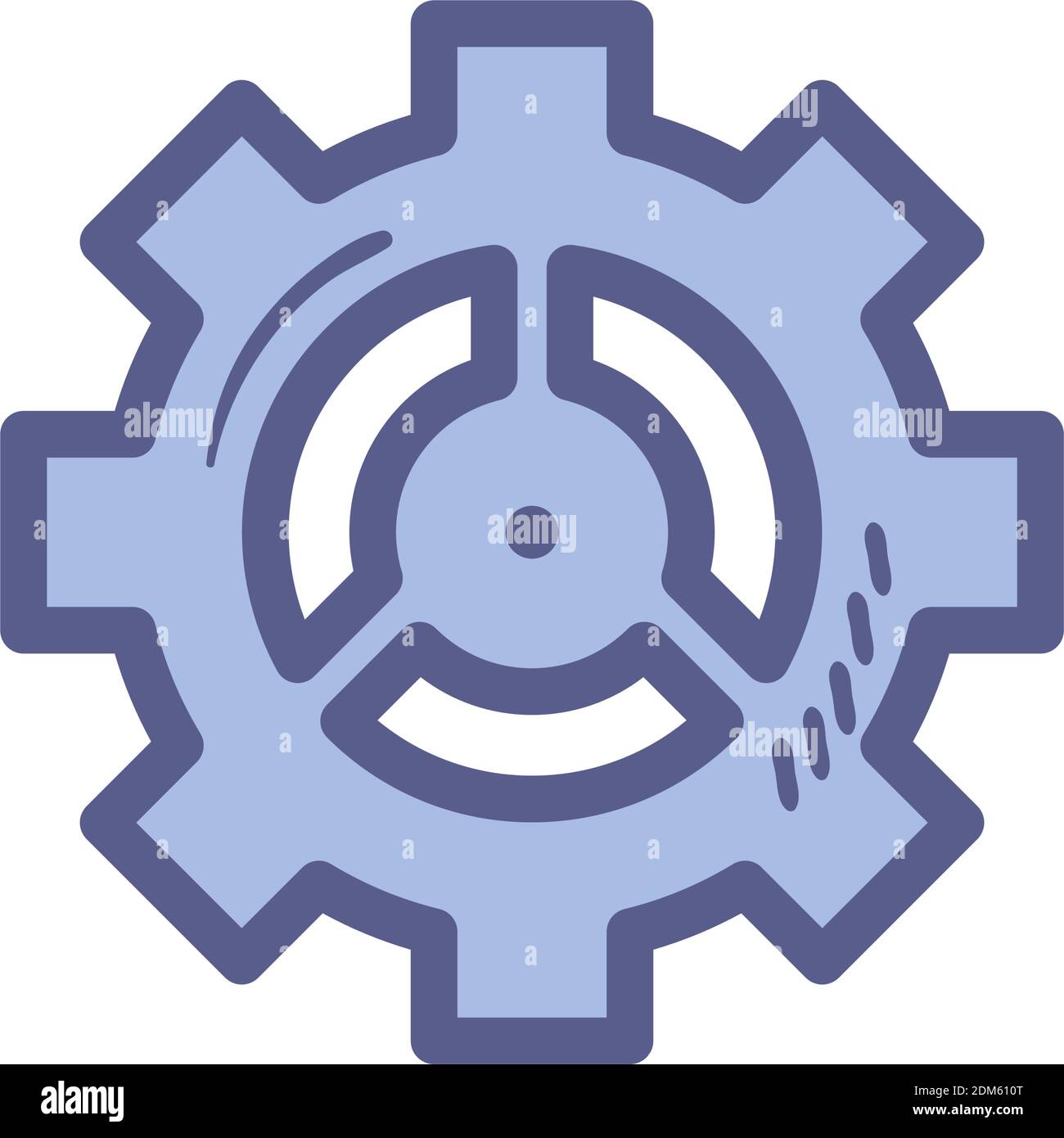 Gear icon design, construction work repair machine part technology ...