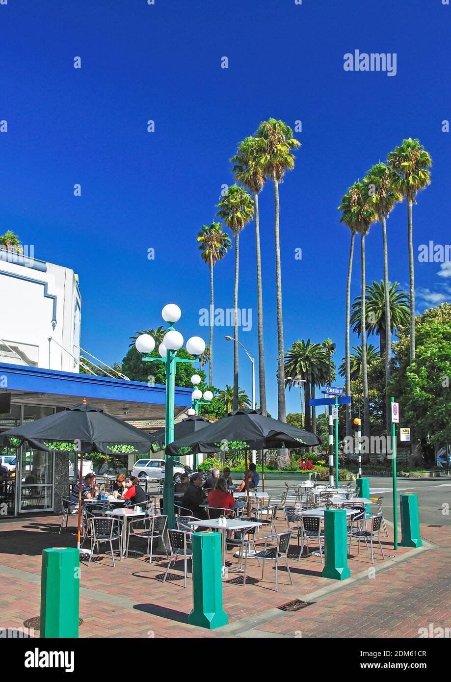Clive Square from Emerson Street, Napier, Hawke's Bay, North Island ...