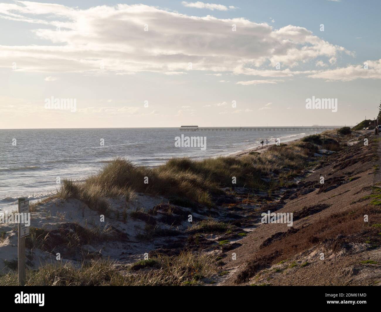 Grange Jetty and Henley Beach, Adelaide, South Australia Stock Photo ...