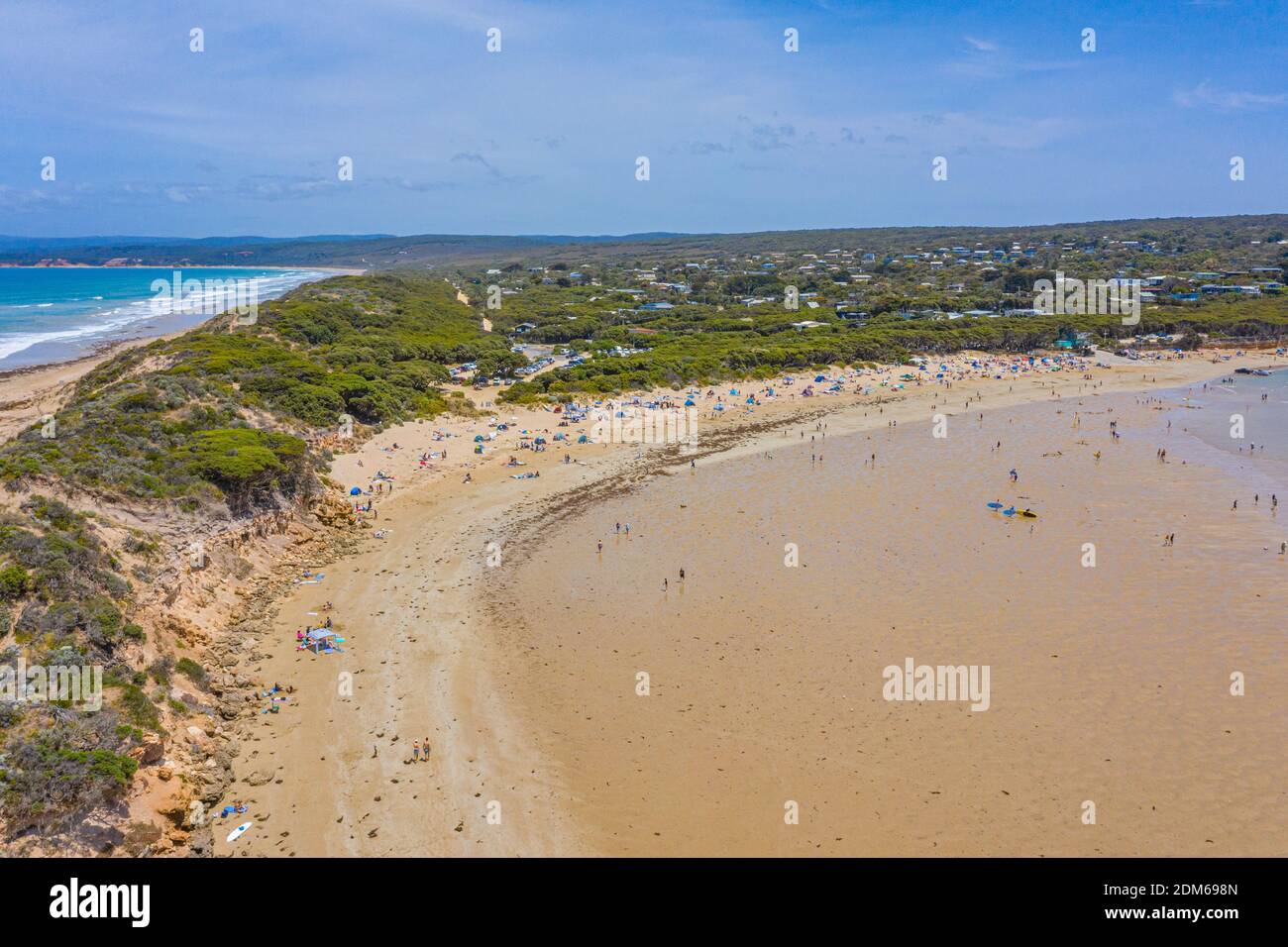 Aerial view of a beach at Anglesea in Australia Stock Photo - Alamy