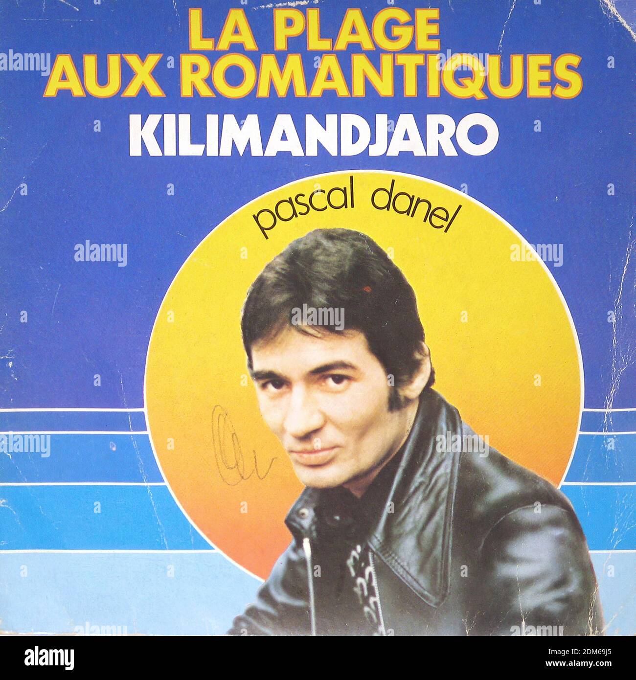 Pascal Danel La Plage Aux Romantiques Kilimandjaro 05 - Vintage Vinyl Record Cover Stock Photo ...