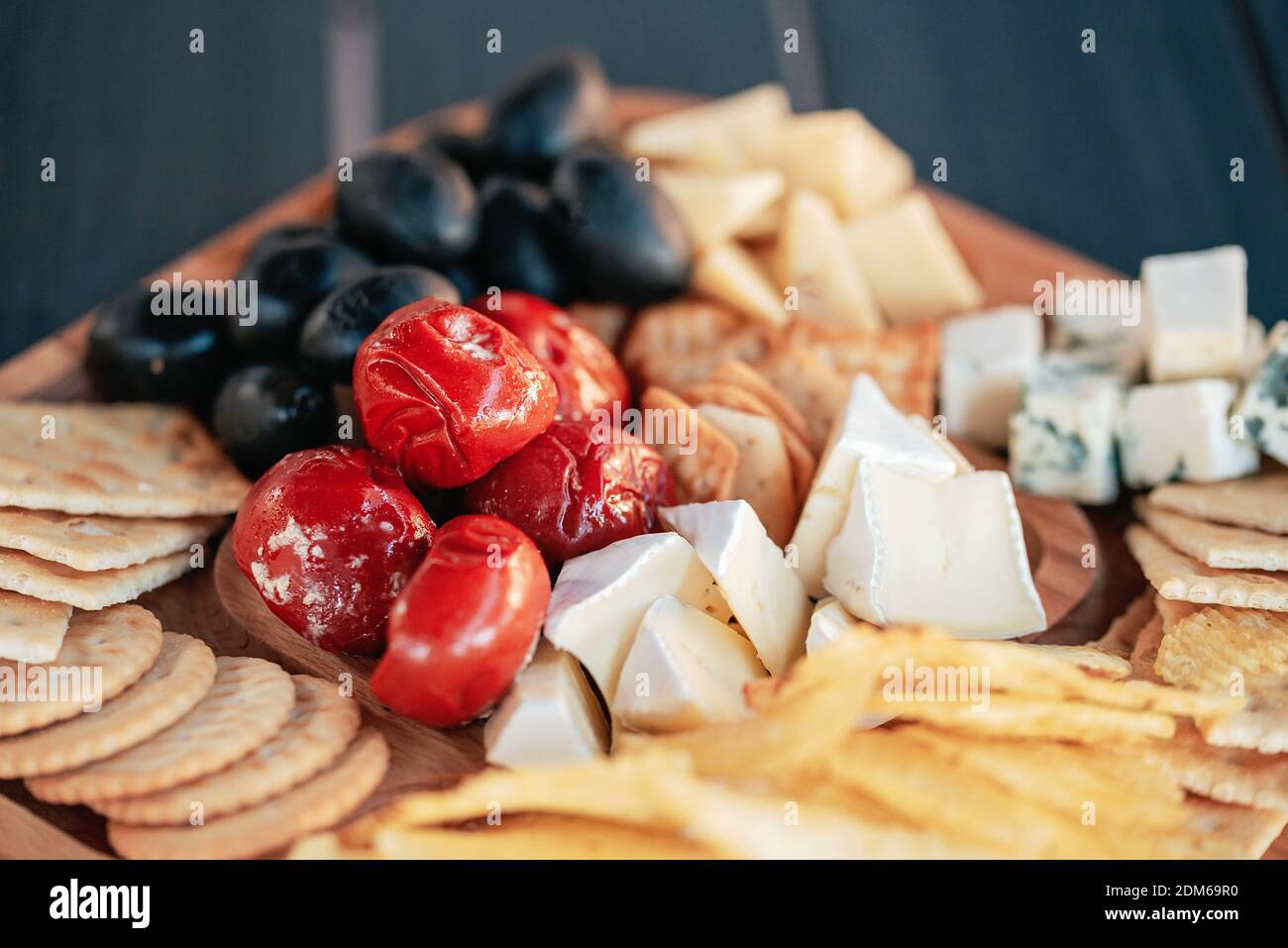 Mix of different snacks and appetizers. Street food plate with set of ...
