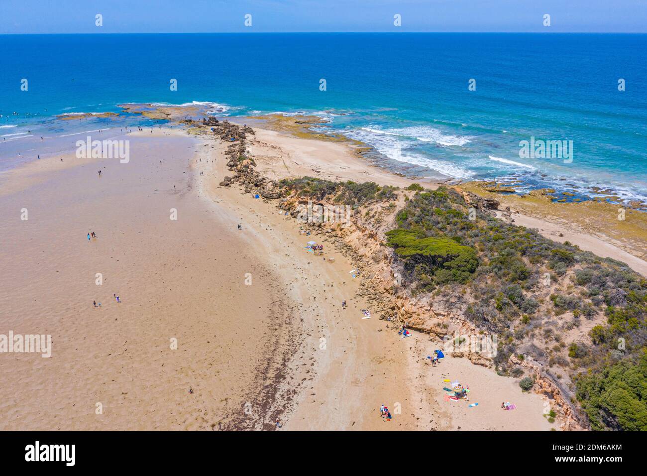 Aerial view of a beach at Anglesea in Australia Stock Photo - Alamy
