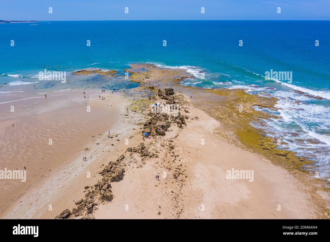 Aerial view of a beach at Anglesea in Australia Stock Photo - Alamy
