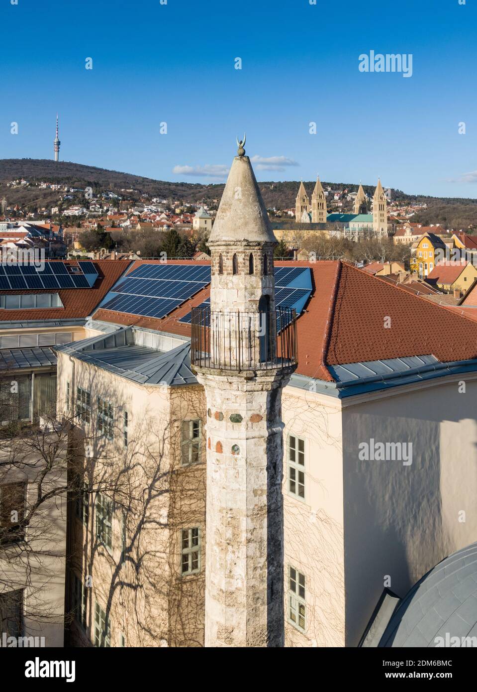 Mosque with a minaret in Pecs, Hungary Stock Photo - Alamy