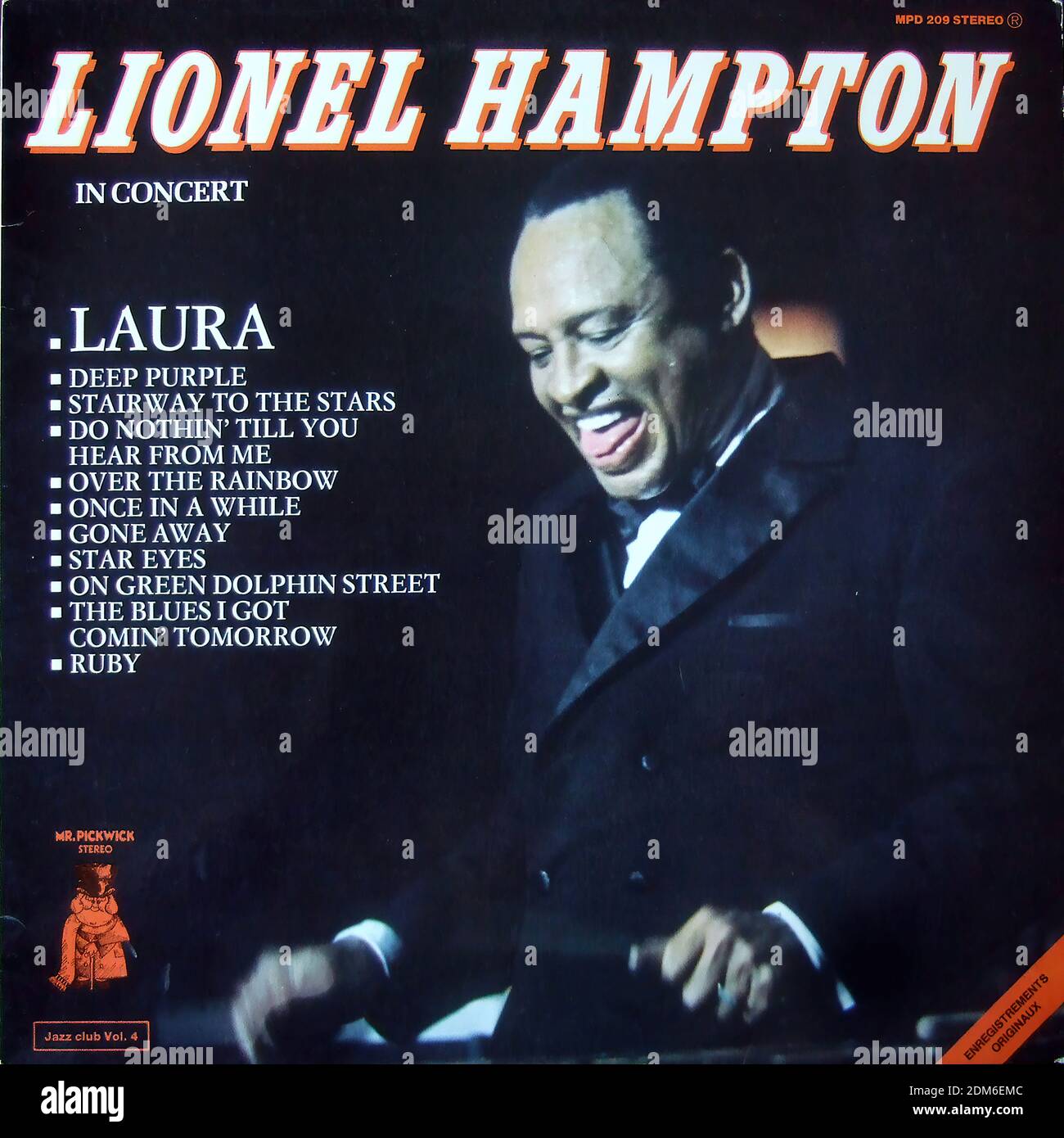 Lionel Hampton live - Vintage vinyl album cover Stock Photo - Alamy