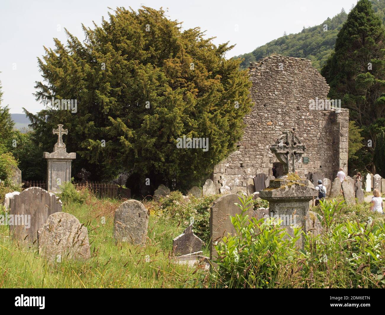 Ancient Irish church ruins Stock Photo - Alamy