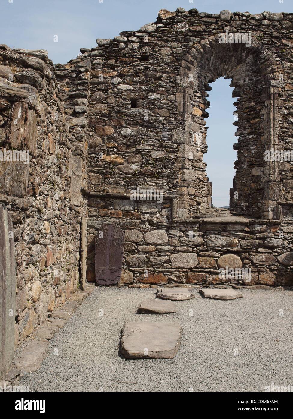 Ancient Irish church ruins Stock Photo - Alamy