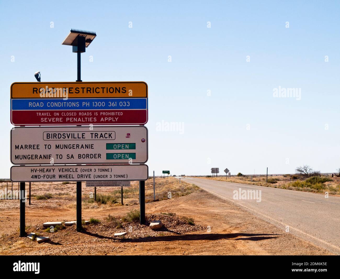 Remote area warning sign hi-res stock photography and images - Alamy