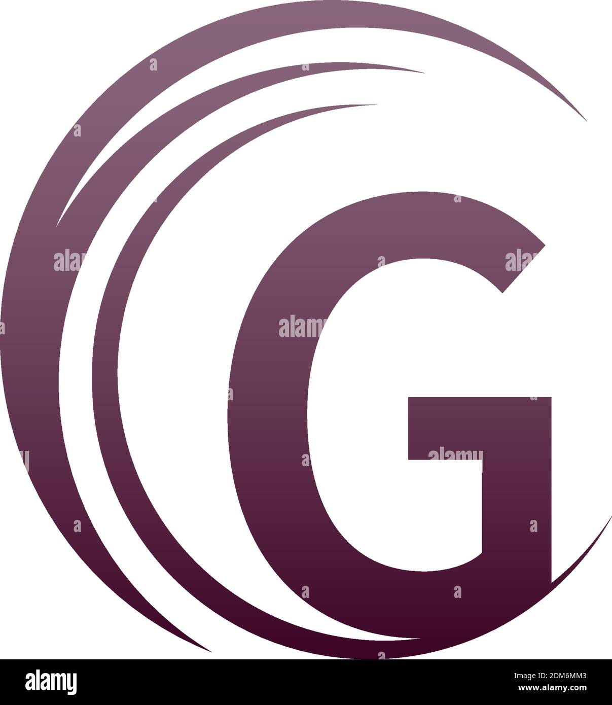 Wave circle letter G logo icon design illustration Stock Vector Image ...